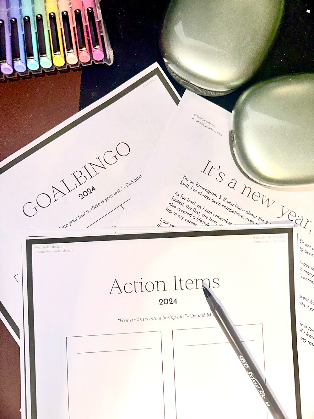 Setting Goals You'll Actually Achieve in 2024 | kinandco.design